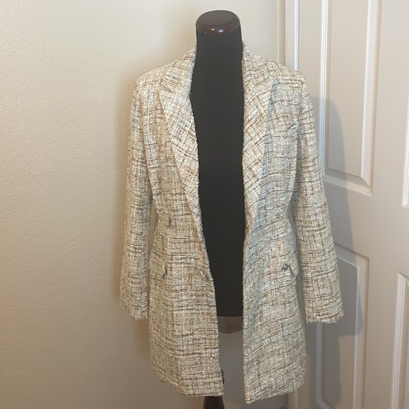 Jason Wu | Dresses | New Jason Wu Tweed Long Sleeve Blazer Coat Mini ...